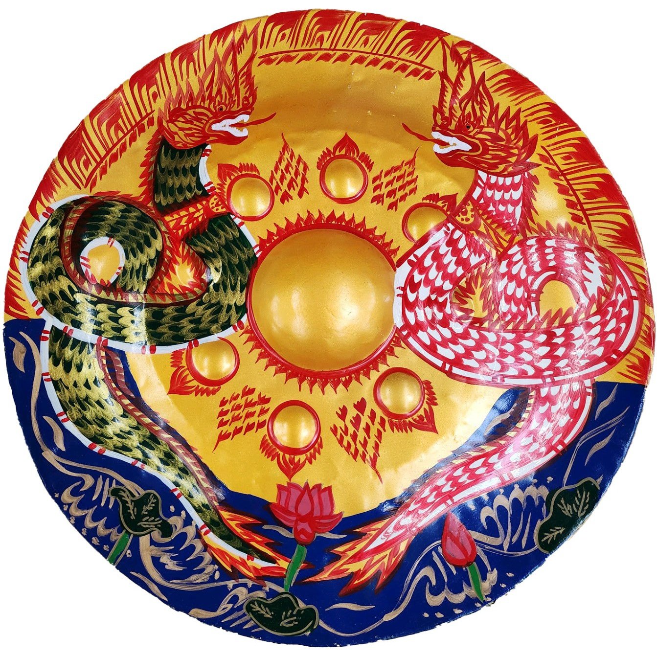 Medium Bronze Gong Dragon : 20" Diameter – Uniquely Thai Lao TV